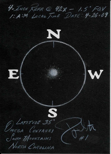 Observing Omega Centauri From North Carolina, Hawaii, Death Valley, And ...